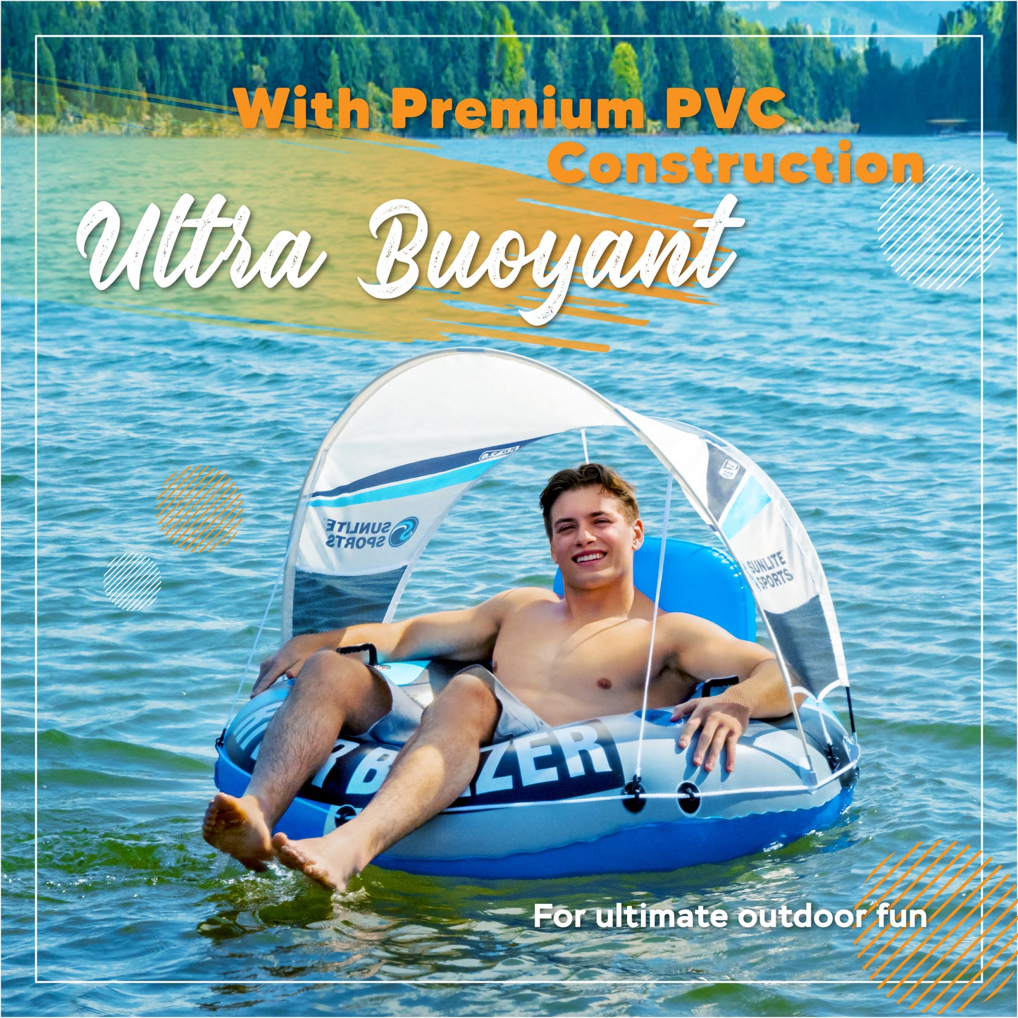 Enjoy the Water in Comfort with a River Tube with Canopy! – Sunlite Sports