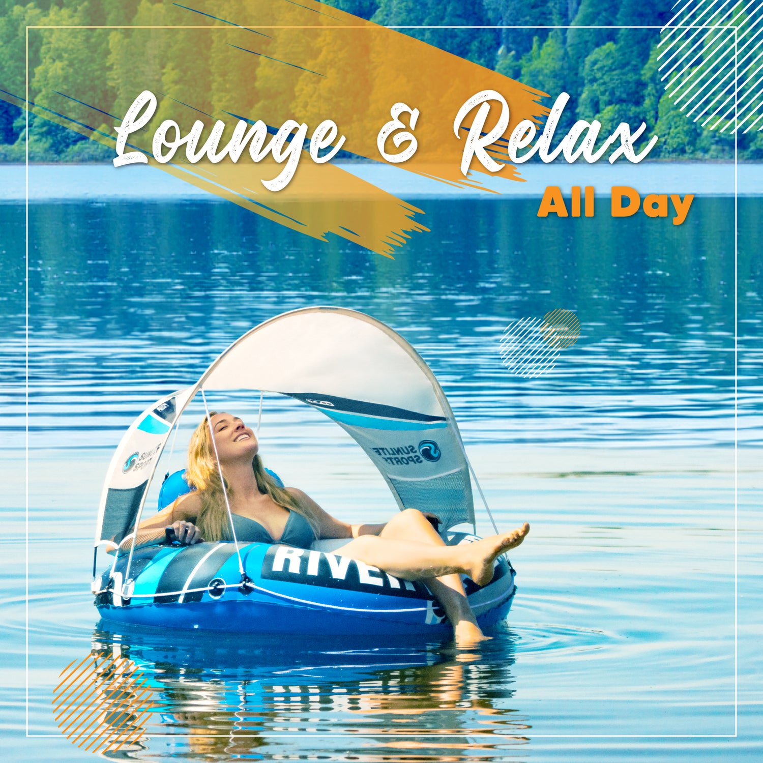 Enjoy the Water in Comfort with a River Tube with Canopy! – Sunlite Sports